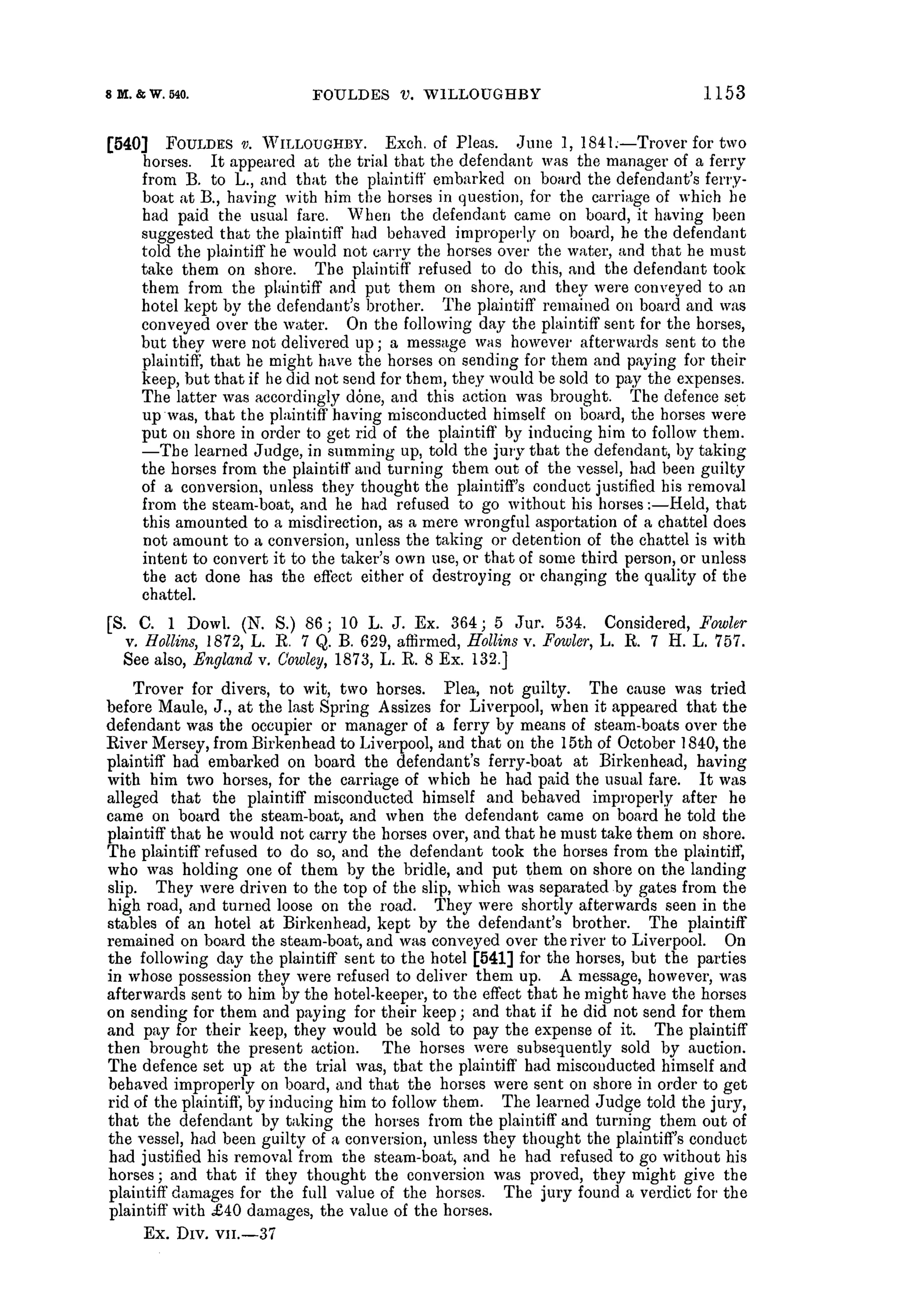 4.+Fouldes+v+Willoughby+-+1841+Ct+of+Ex.pdf