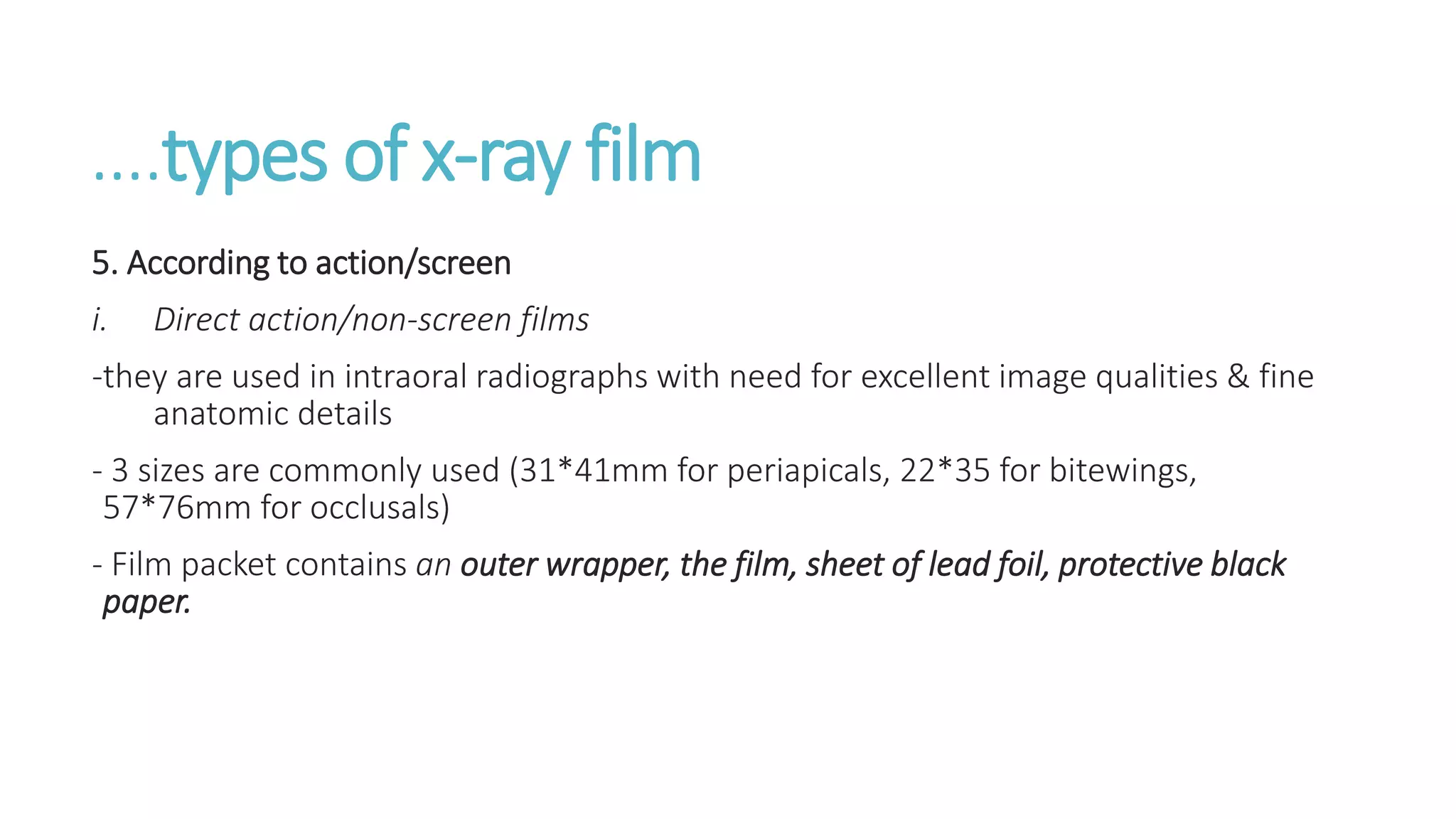 4. Dental X-Ray Film And Film Processing.pptx