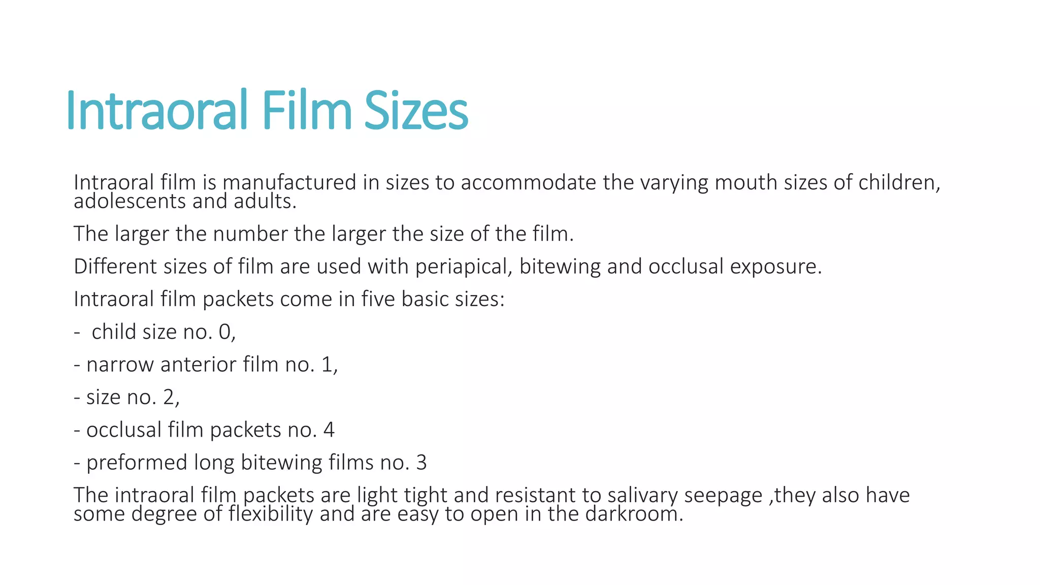 4. Dental X-Ray Film And Film Processing.pptx