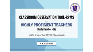 4. Classroom Observation Tool (COT).pptx