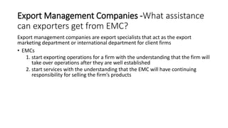 4. IB UNIT 4 - International Export Strategy.pptx | Logistics and ...