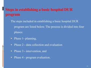 Drug utilisation review | PPTX