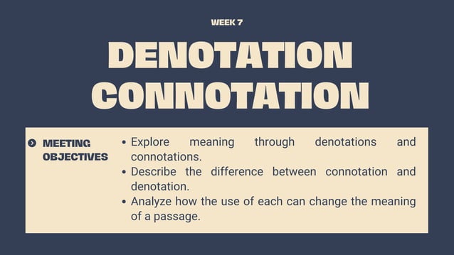 Denotation and Connotation | PDF