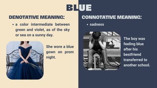 Denotation and Connotation | PPT