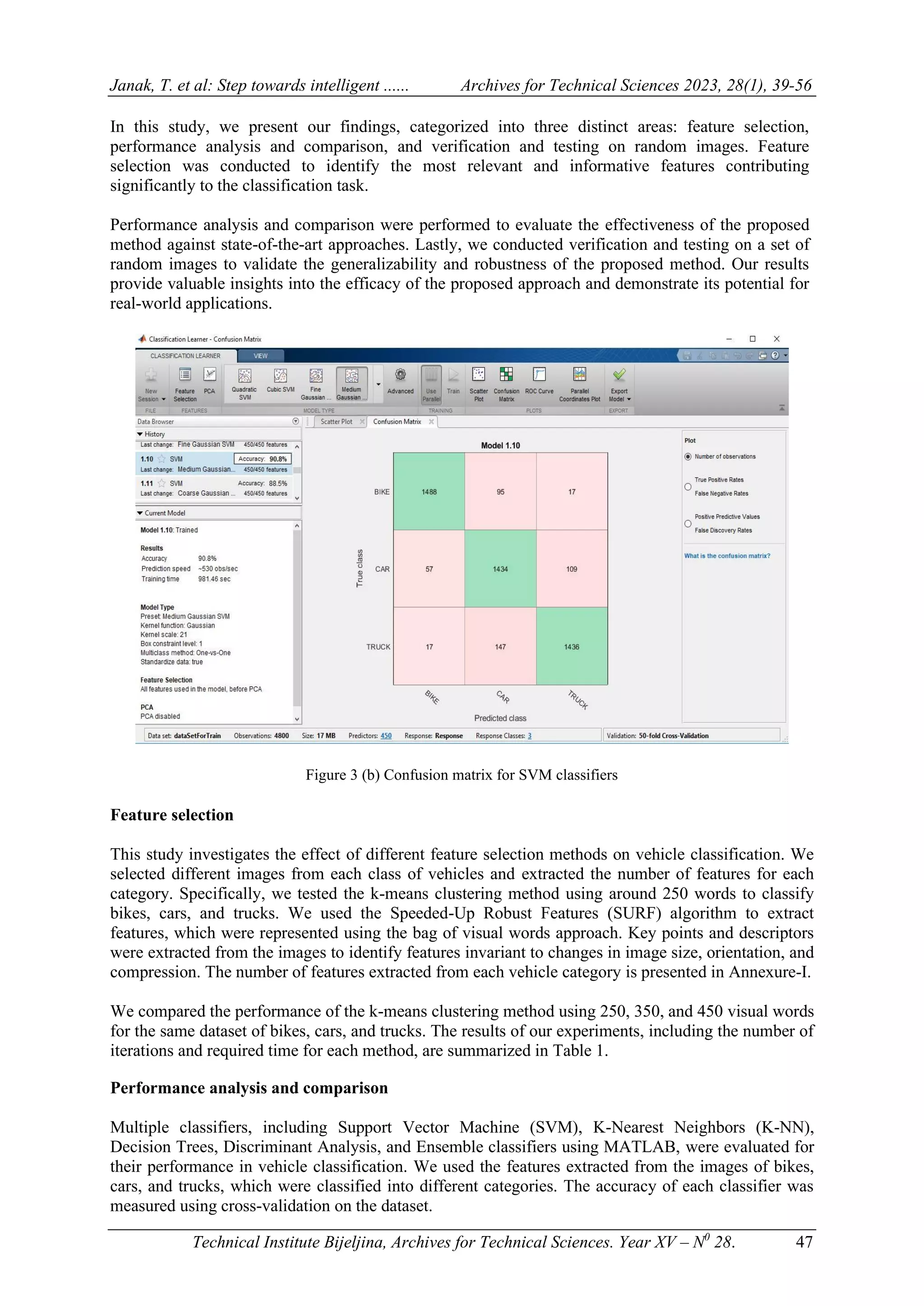 STEP TOWARDS INTELLIGENT TRANSPORTATION SYSTEM WITH VEHICLE CLASSIFICATION AND RECOGNITION USING ...