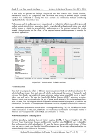 STEP TOWARDS INTELLIGENT TRANSPORTATION SYSTEM WITH VEHICLE CLASSIFICATION AND RECOGNITION USING ...
