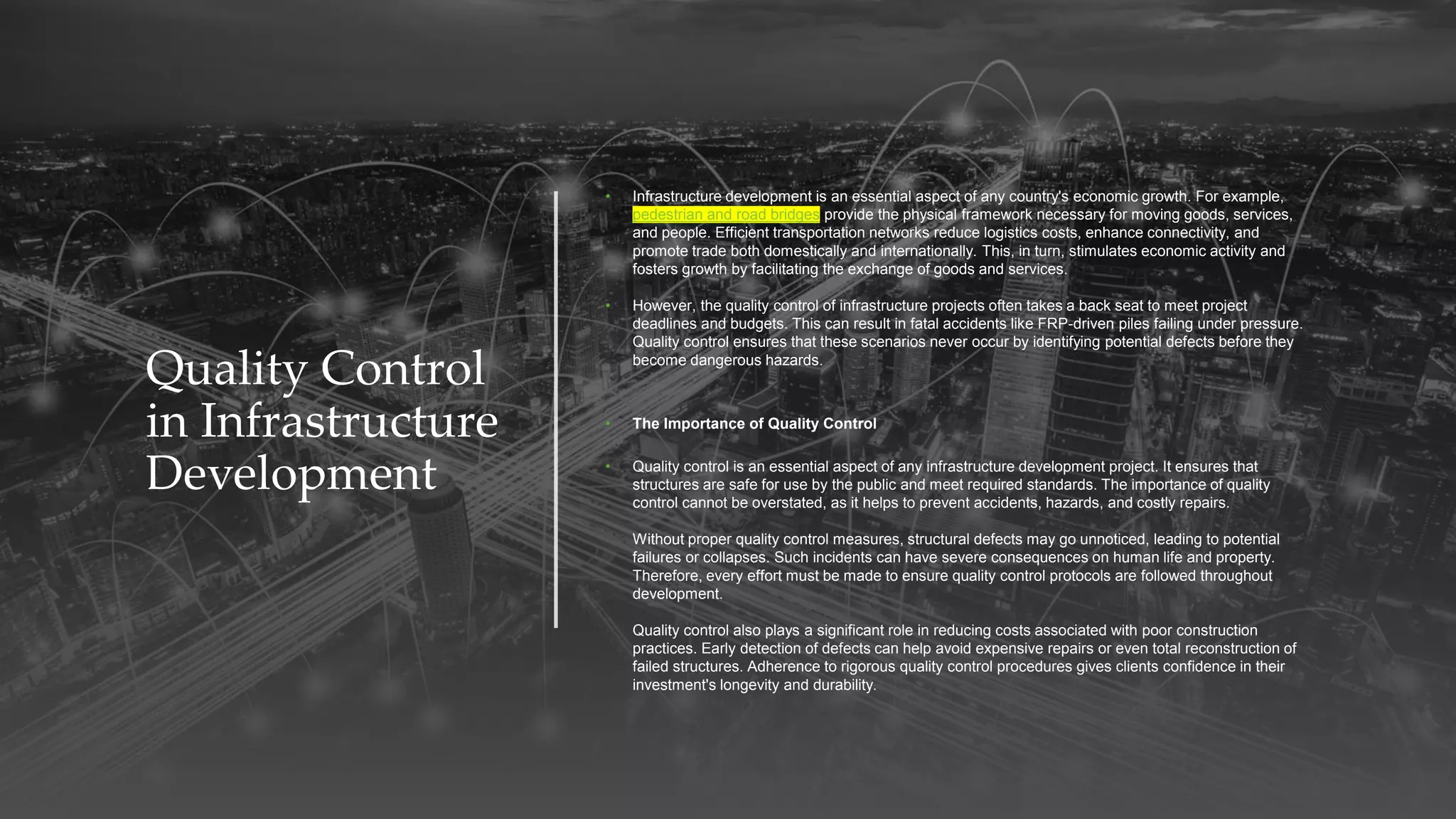 Quality Control in Infrastructure Development | PDF