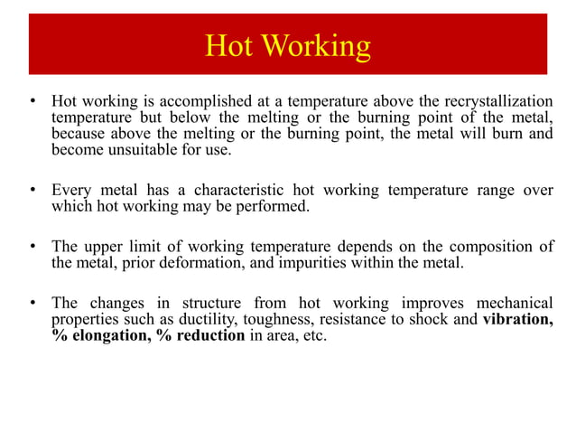 Hot Working and Cold working Operation.pptx