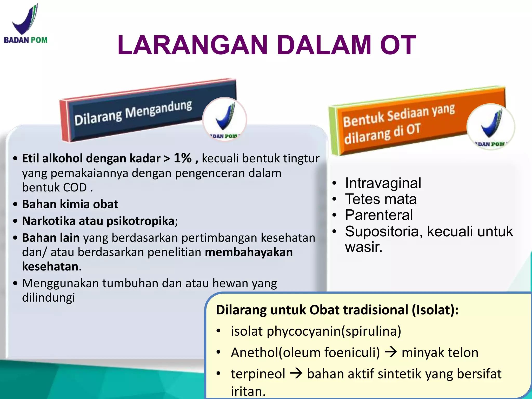 Pelayanan Registrasi OT Sesuai OSS-BPOM RI | PPTX