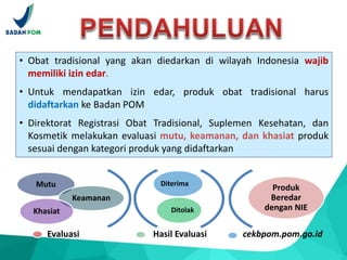 Pelayanan Registrasi OT Sesuai OSS-BPOM RI | PPTX