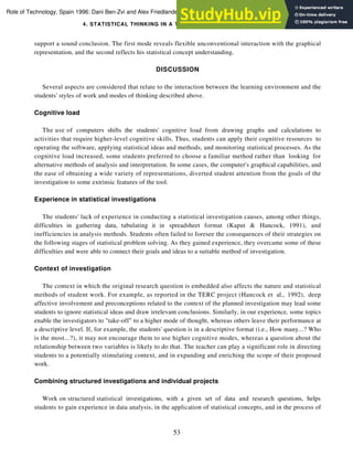 4. Statistical Thinking In A Technological Environment | PDF