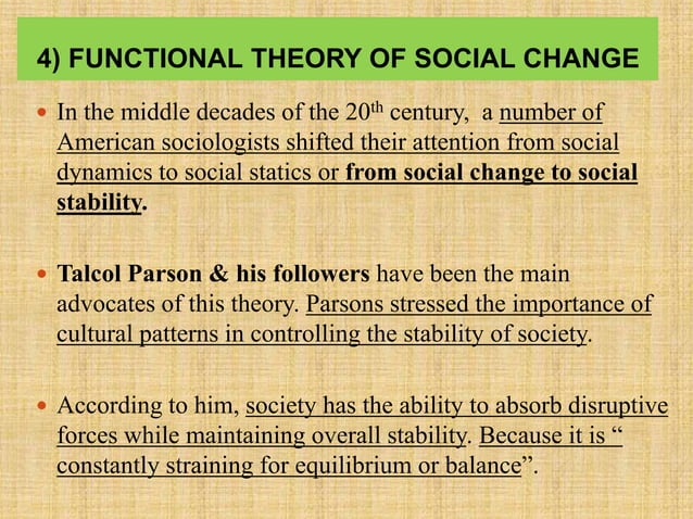 4. THEORIES OF SOCIAL CHANGE.pptx | Science