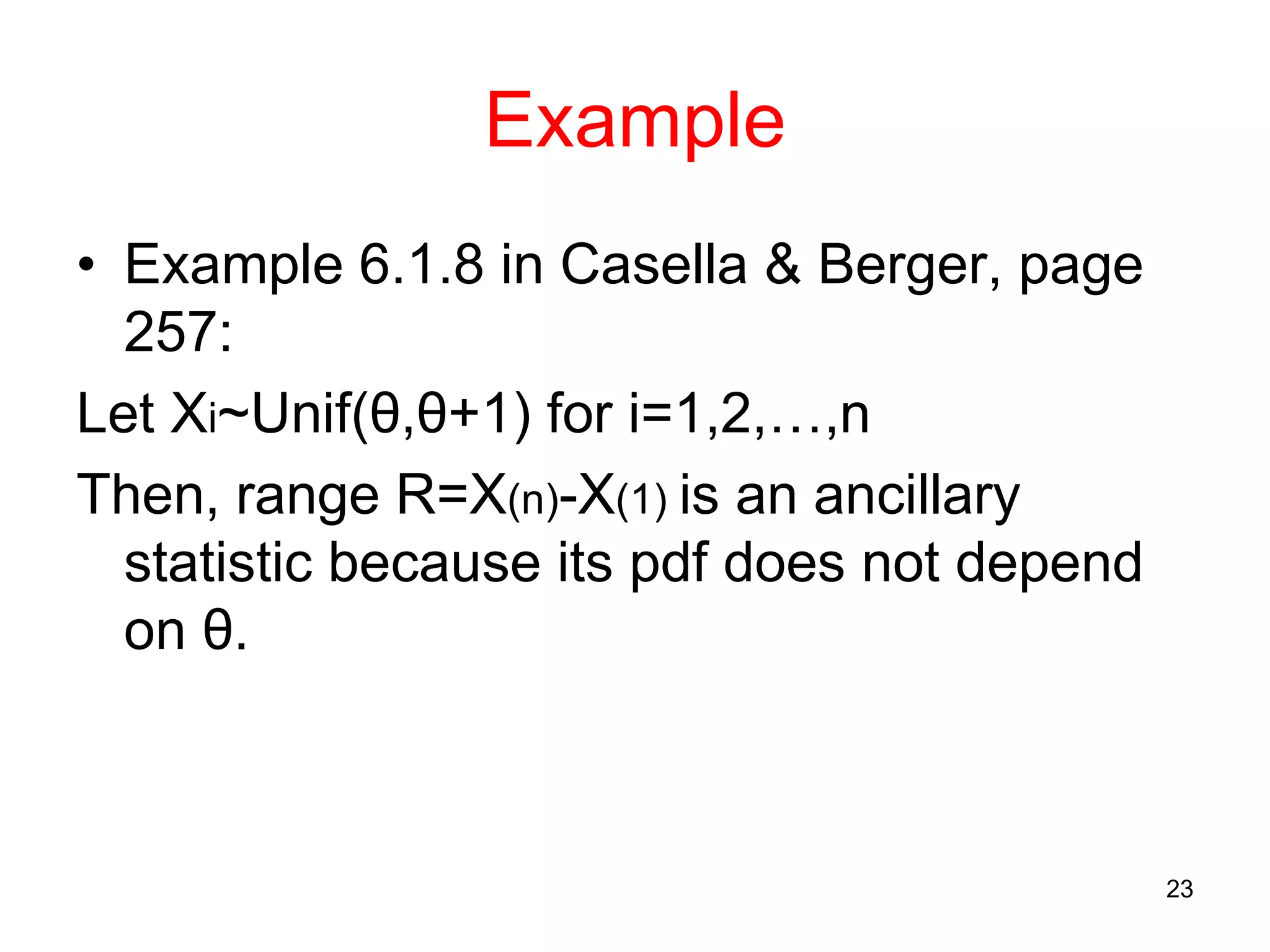 SOME PROPERTIES OF ESTIMATORS - 552.ppt