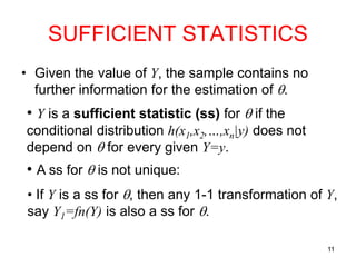 SOME PROPERTIES OF ESTIMATORS - 552.ppt
