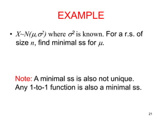 SOME PROPERTIES OF ESTIMATORS - 552.ppt
