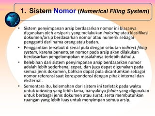 Sistem Korespondensi & Pengarsipan (Manajemen Arsip Dinamis). | PPTX