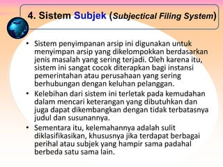 Sistem Korespondensi & Pengarsipan (Manajemen Arsip Dinamis). | PPTX