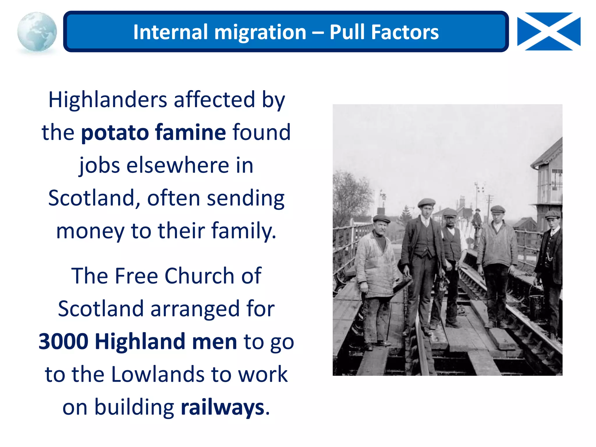 Higher Migration and Empire - Pull factors (Internal migration) | PPTX ...