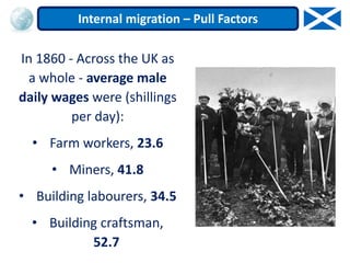Higher Migration and Empire - Pull factors (Internal migration) | PPTX