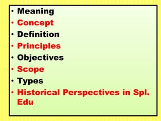 4. Historical Perspectives.pptx | Special Education | Education