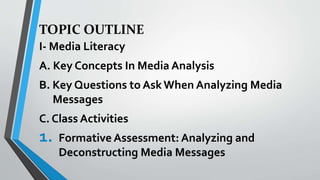 4.MIL Media Literacy (Part 2)- Key Concepts and Questions to Ask in ...