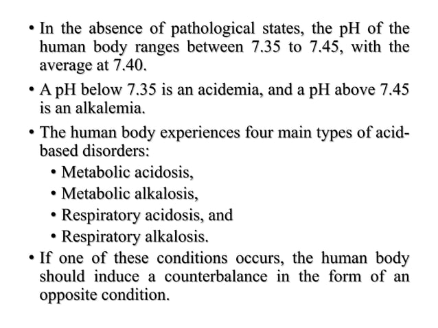 4. Acid base balance (Biochemistry) | PPTX | Lung and Respiratory ...