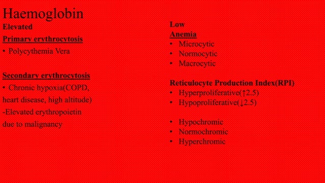 4.Haemogram Interpretation.pdf | Blood Disorders | Diseases and Conditions