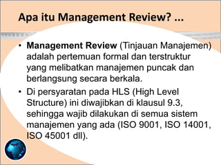 Apa itu Manajemen Review (MANREV) _"Training QC & QA". | PPTX