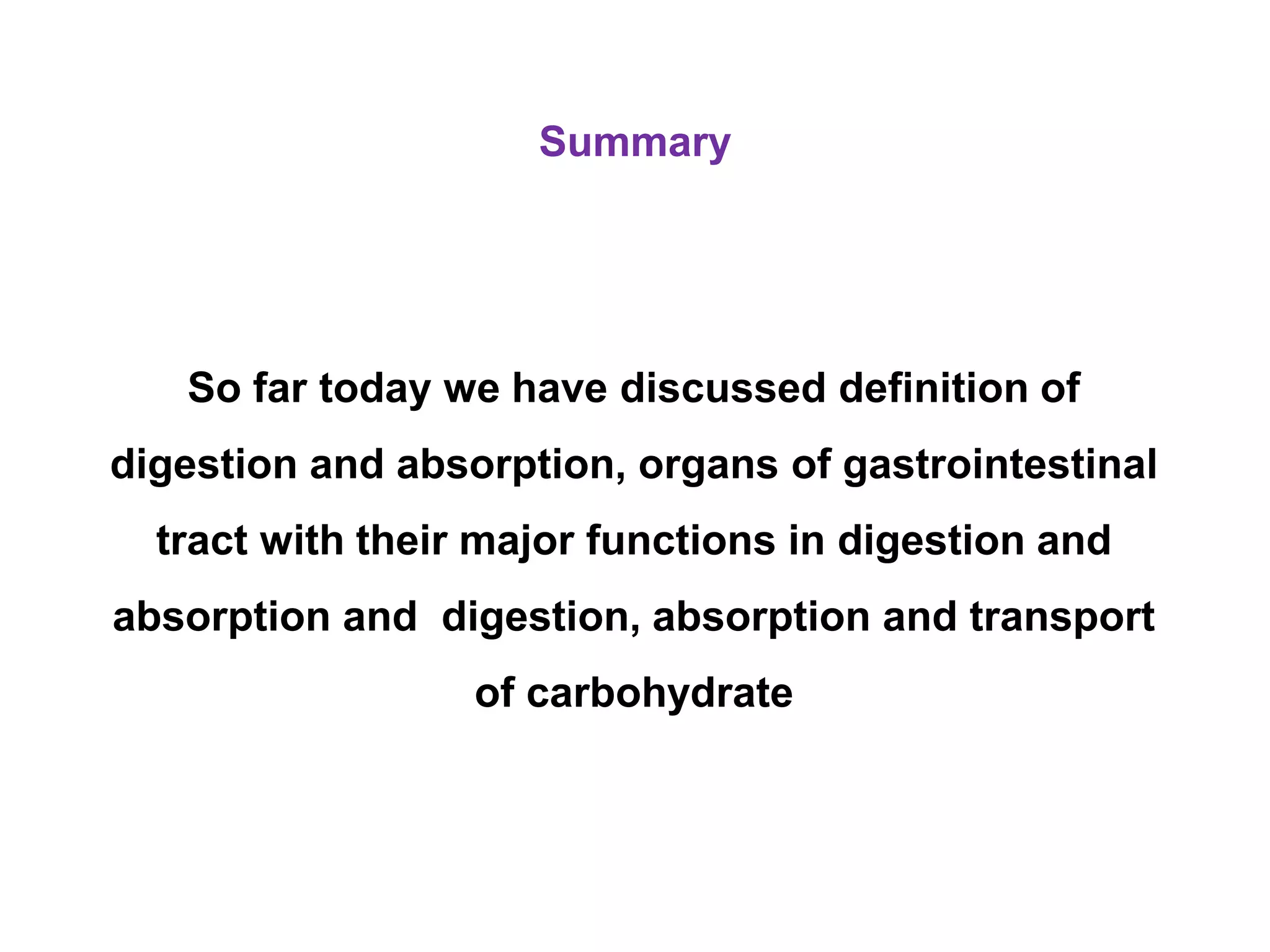 Digestion & absorption of carbohydrate.pptx | Digestive Disorders ...