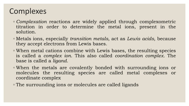 4. Complexometric Titration.ppt | Chemistry | Science