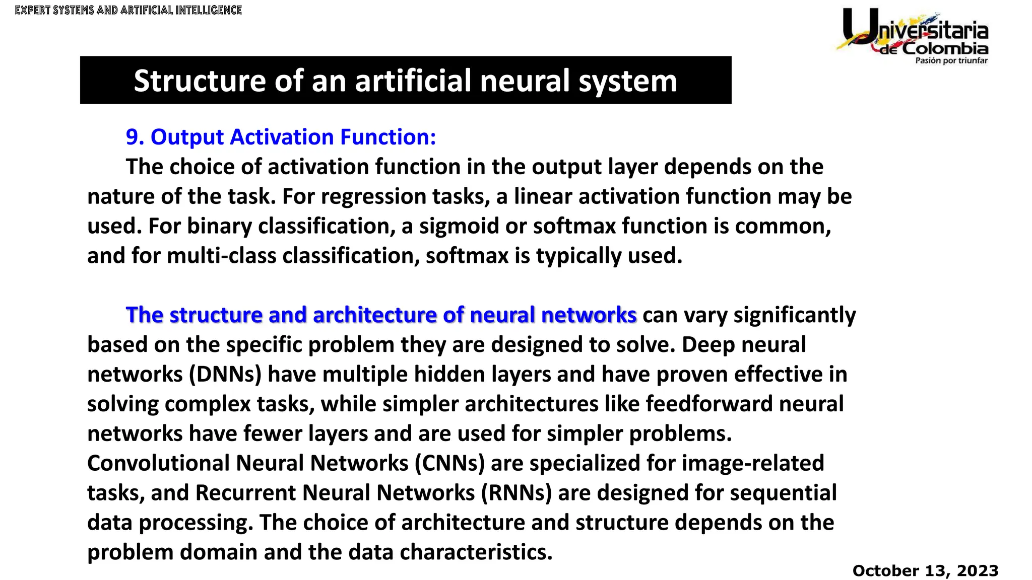 EXPERT SYSTEMS AND ARTIFICIAL INTELLIGENCE_ Neural Networks.pptx