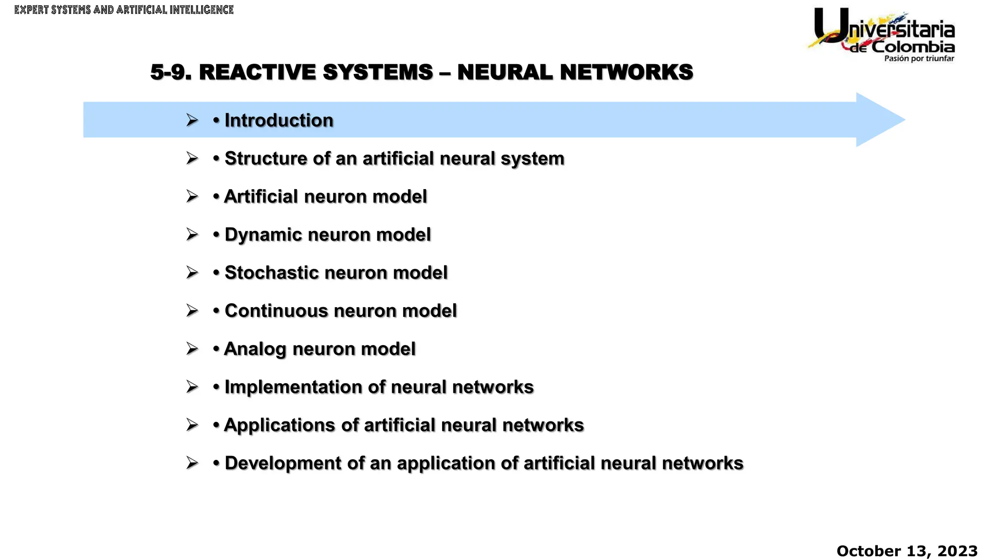 EXPERT SYSTEMS AND ARTIFICIAL INTELLIGENCE_ Neural Networks.pptx