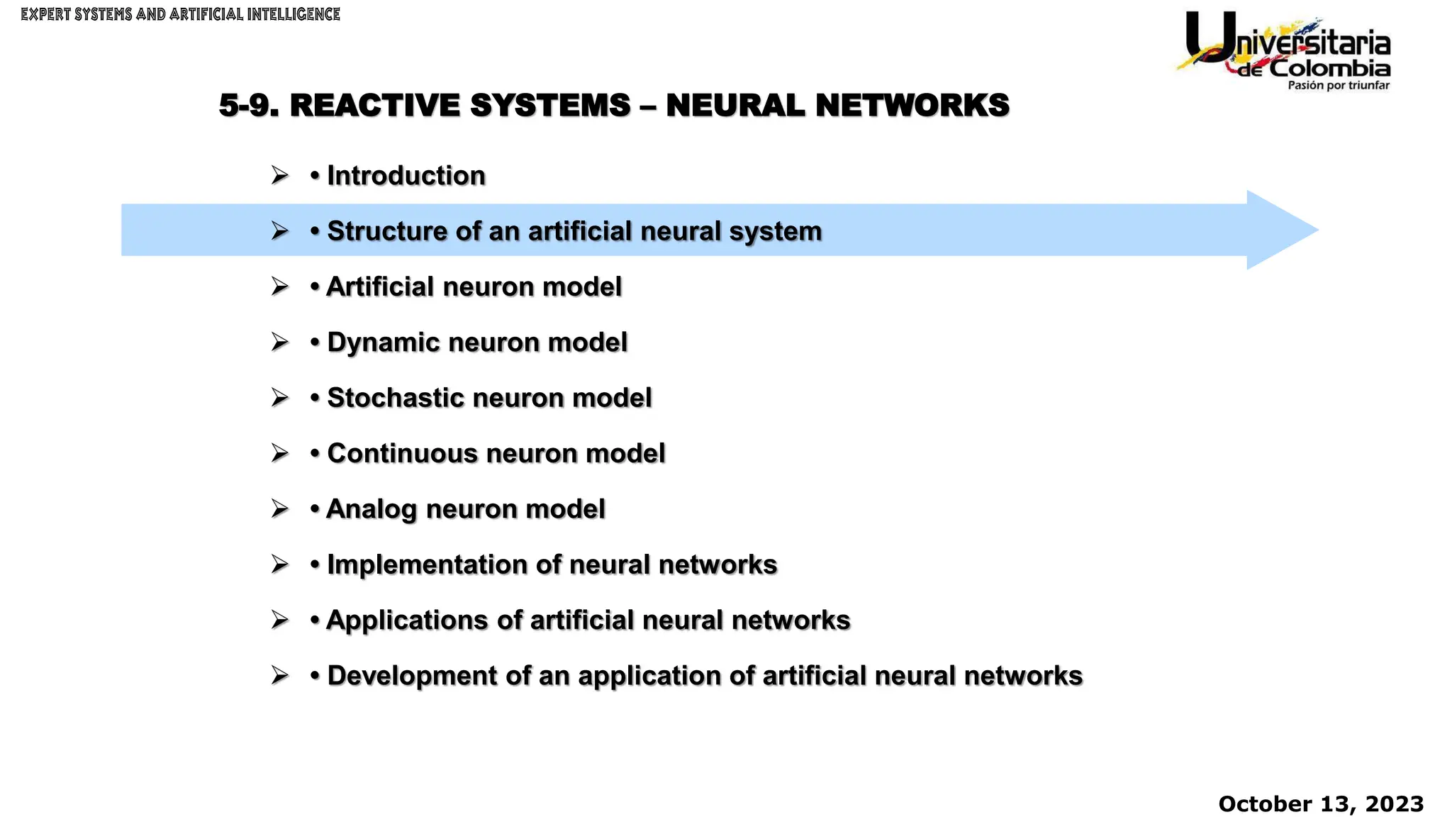 EXPERT SYSTEMS AND ARTIFICIAL INTELLIGENCE_ Neural Networks.pptx