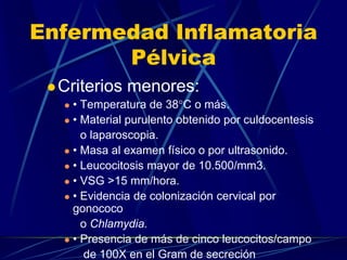 Enfermedad Inflamatoria Pelvica | PPT