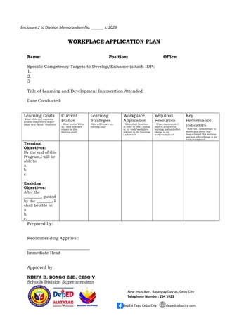 4. WAP- Application of L&D.docx