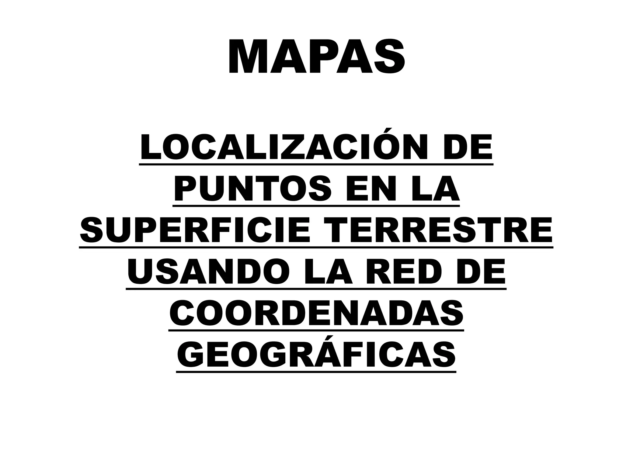 Presentación sobre las coordenadas geográficas y su ...