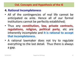 4. Institutional Economics (IE) Theory of the Firm Tsega.pptx