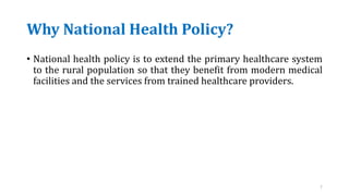 National Health Policy 1991 Review.pptx