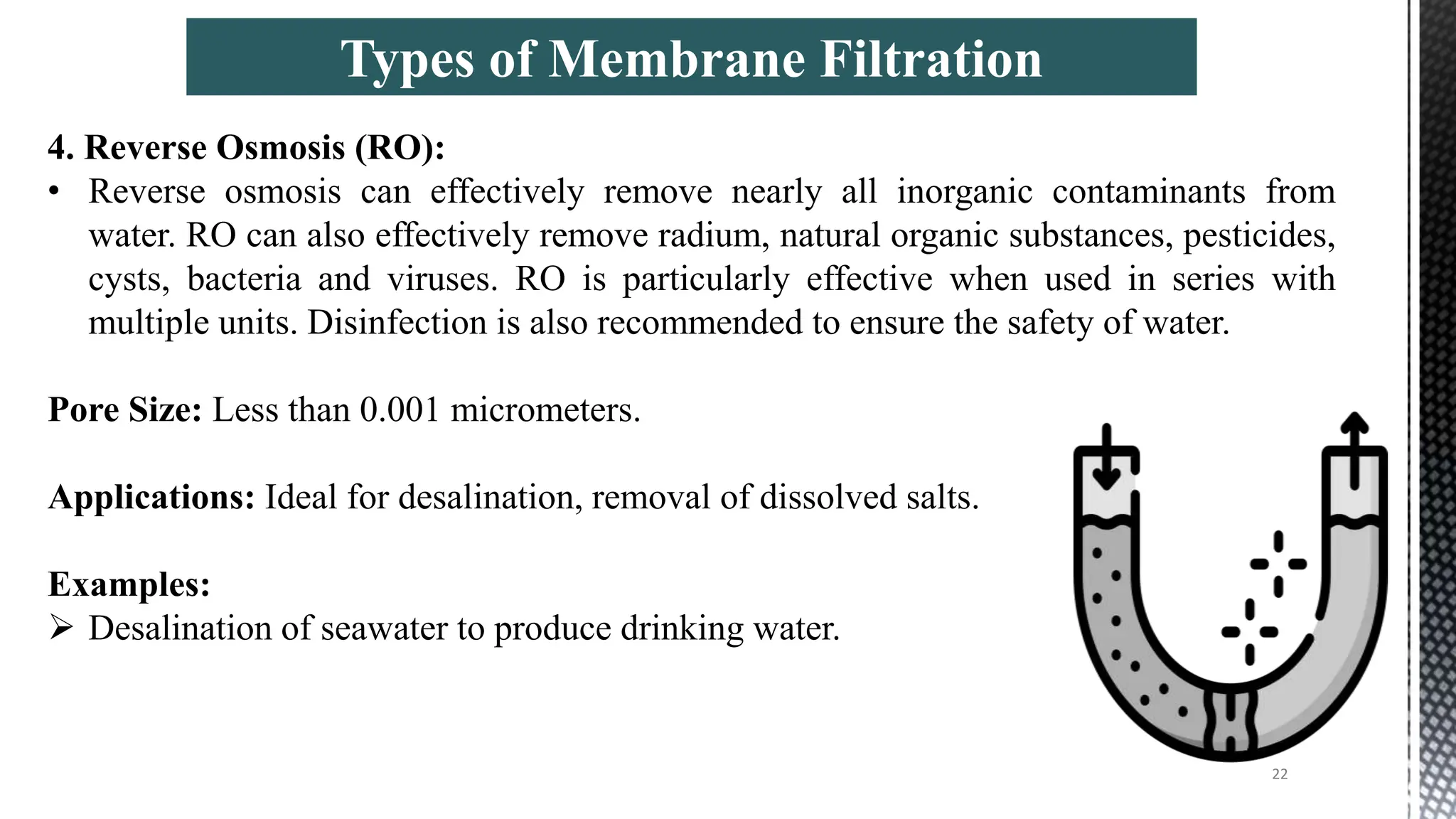 Membrane filtration technology specifically used during processing and ...