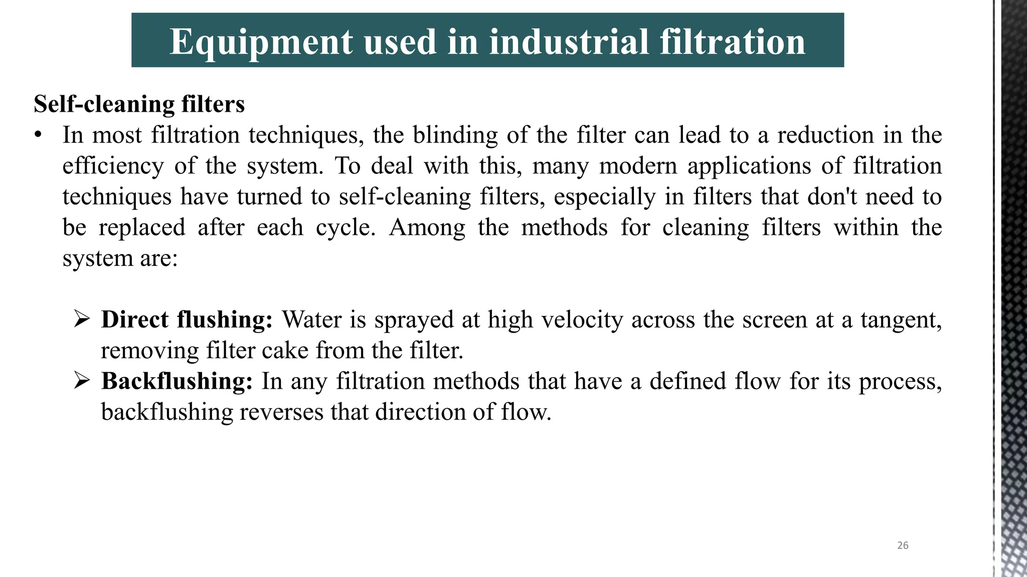 Membrane filtration technology specifically used during processing and ...