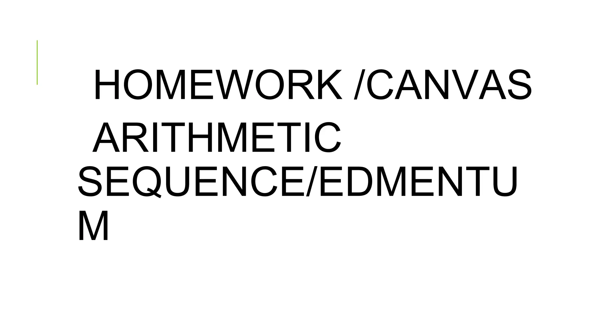 4 6 Part 2 Arithmetic Sequence Pptx
