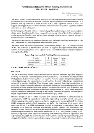 EMOTIONAL REGULATION AND COGNITIVE FLEXIBILITY AS PREDICTORS OF ...