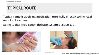 4. Route of Administration ( ROA).pdfNursing | PDF