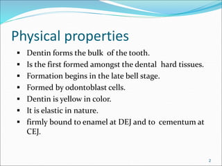 4.DENTIN.ppt dental histology 1st year Bds | PPT