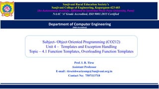 4.1 Function Templates,Overlaoding Function Templates.pptx