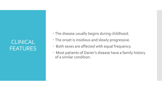 Darier's Disease | PPTX | Skin and Dermatology | Diseases and Conditions