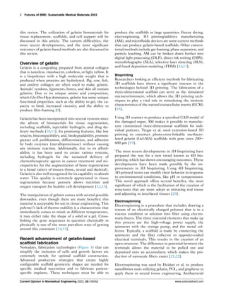 Gelatin-based scaffolds: An intuitive support structure for regenerative therapy | PDF