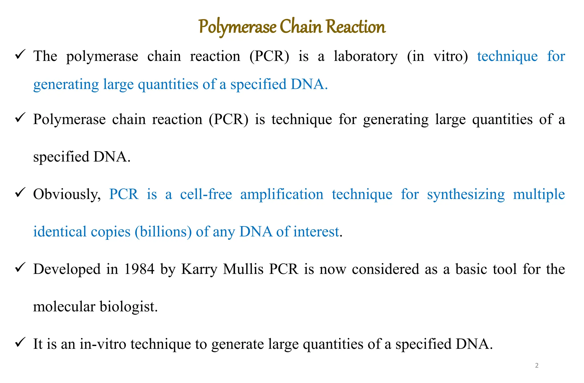 4. Brief introduction to Polymerase Chain Reaction.pptx
