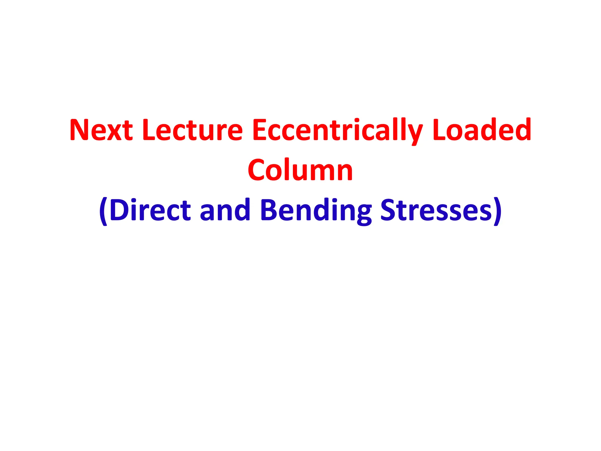 solid Mechanics Rankine's Formula for Column.pptx