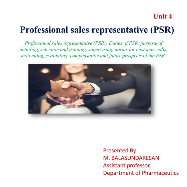 4.1. PROFESSIONAL SALES REPRESENTATIVE.pdf | Pharmaceutical Industry | Industries